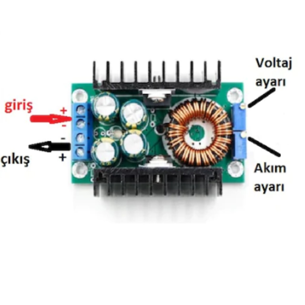Xl4016 300W 10A Dc-Dc Step Down Voltaj Düşürücü Modül 10A